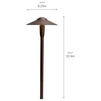 Textured Architectural Bronze 3000K LED Dome Path Light - Transitional ...