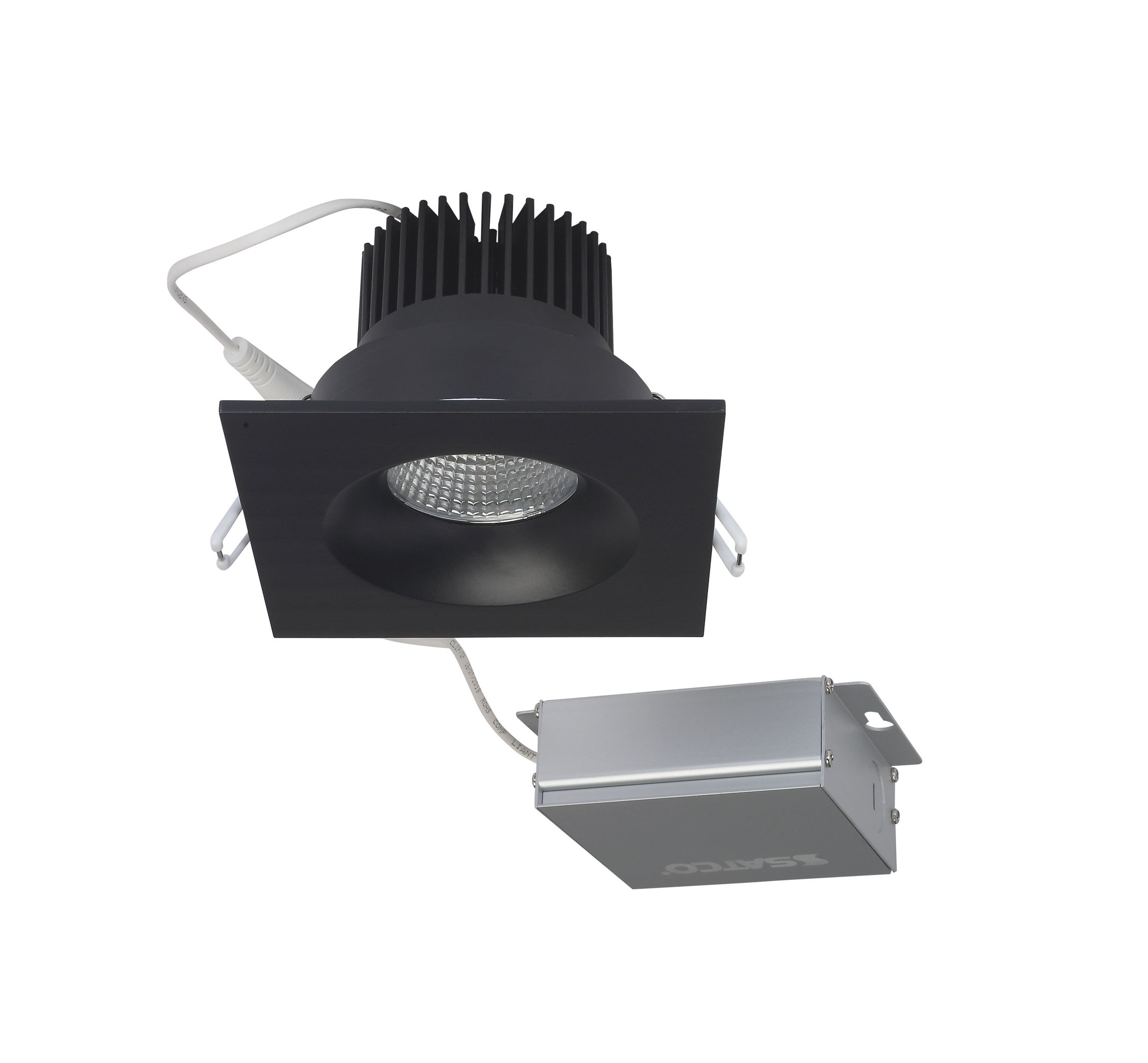 12 Watt LED Downlight - 3.5 in. - 120 Volt - Square - Remote Driver ...