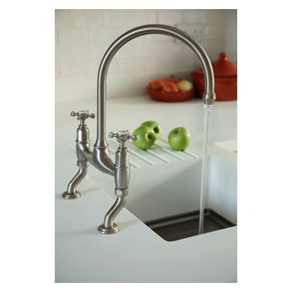 Clapham Corian sink and worktop and bridge tap - Contemporary - London ...