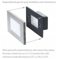 LED Horizontal Ledge Step and Wall Light, Bronze - Modern - Landscape ...