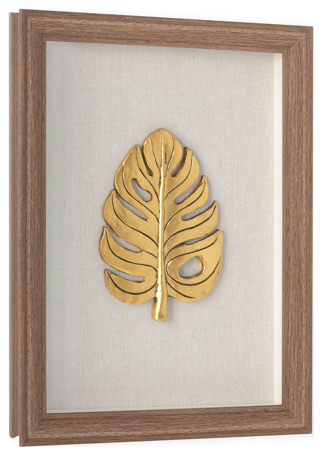 Golden Leaves Iii Shadow Box - Tropical - Wall Accents - by Morning ...