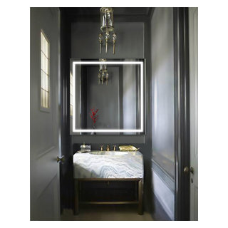 Krugg LED Bathroom Mirror, Lighted Vanity Mirror Dimmer and Defogger ...