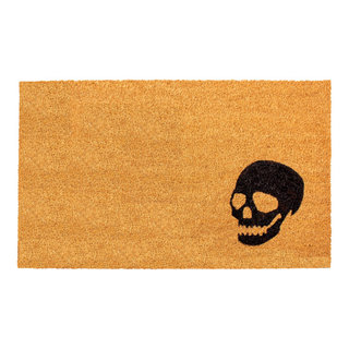 Black Skull Doormat, 24"x36", 36"x72" - Eclectic - Doormats - by Home ...