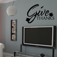Give thanks Vinyl Wall Decal hd027, 48 in. - Contemporary - Wall Decals ...