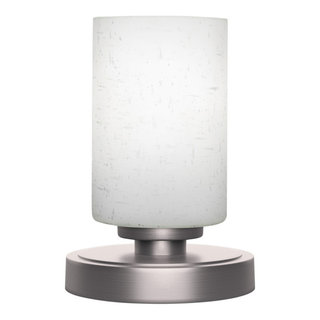 Luna 1-Light Table Lamp, Graphite/White Muslin - Transitional - Table ...