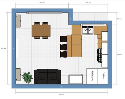 Kitchen diner layout – which way? | Houzz UK