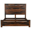 Aubrey Live Edge Wood Panel Bed - Rustic - Panel Beds - by Taran Design | Houzz