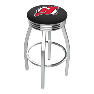 Holland L8C3C New Jersey Devils 25" Swivel Counter Stool - Chrome ...