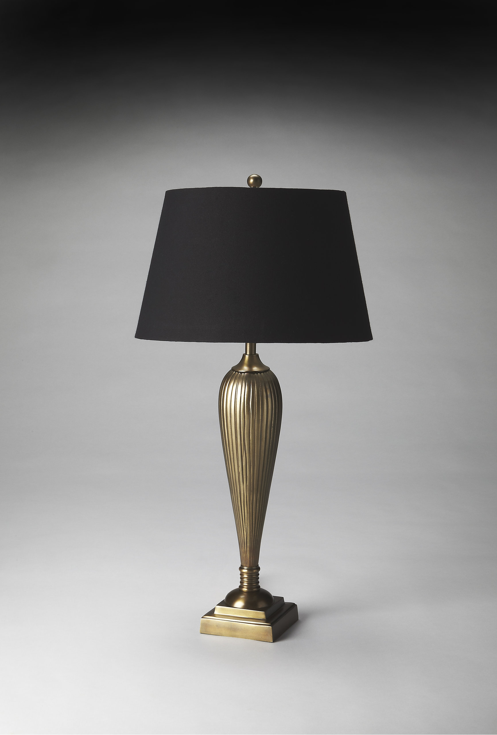 Butler Antique Brass Finish Table Lamp - Traditional - Table Lamps - by ...