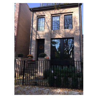 Light Pink Townhome - Traditional - Exterior - Chicago - by Bricks ...