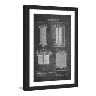 "Battery 1898 Chalk" Framed Painting Print, 24x36 - Contemporary ...