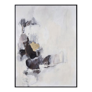 Tempest II Abstract Framed Wall Art In Mid-Century Modern Style, 47.25 ...