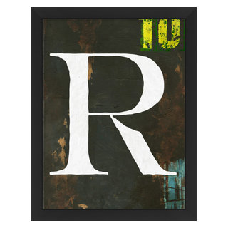 Alphabet "R", Giclee Reproduction Artwork, 13.5x17.5 - Contemporary ...