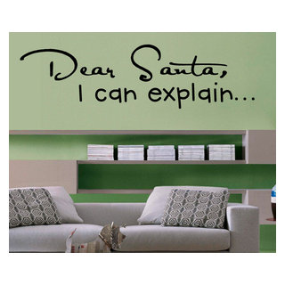 Dear Santa Vinyl Wall Decal hd024, 60 in. - Contemporary - Wall Decals ...