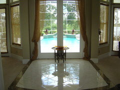 Side windows beside front door!