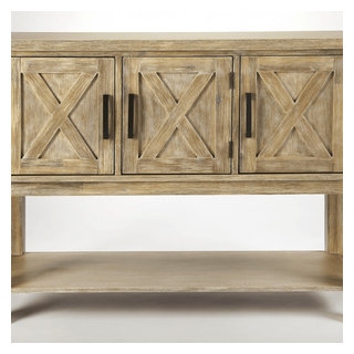 Rustic Natural Urban Gray Buffet Cabinet - Farmhouse - Buffets And ...