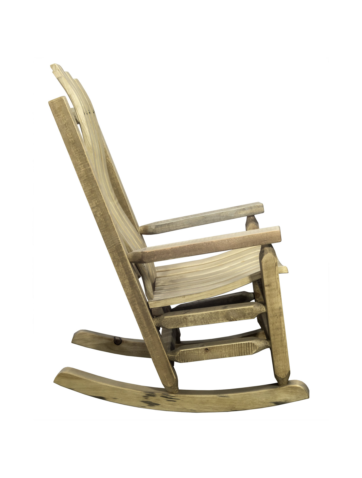 Homestead Adult Rocker, Exterior Stain Finish - Rustic - Outdoor ...