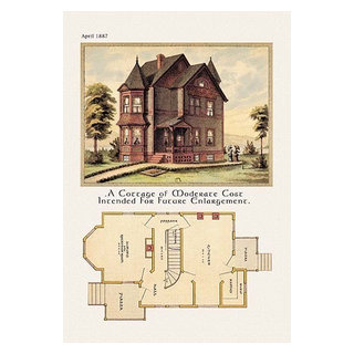 A Cottage of Moderate Cost Intended for Future Enlargement, 28" x 42 ...