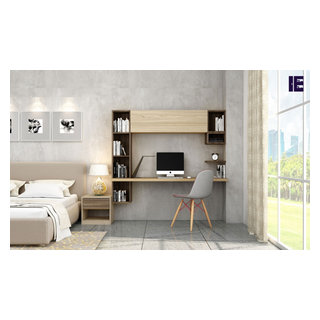 Desk and Home Study Unit Storage Natural Noble Elm supplied by Inspired ...