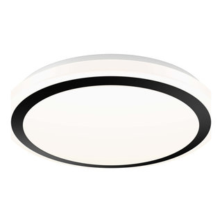 Ora 13 Inch Round Glass LED Flushmount Light - Modern - Flush-mount ...