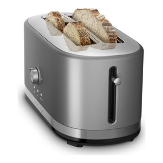 KitchenAid Contour Silver 4-Slice Long Slot Toaster with High Lift ...