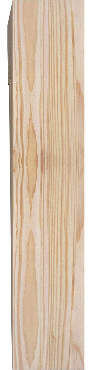 Balboa Traditional Bracket, 16"Dx28"H, 4"W Western Red Cedar/Rough Sawn ...