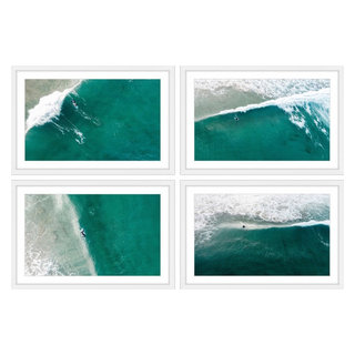 The Surf Quadriptych, 36x24 - Beach Style - Prints And Posters - by ...