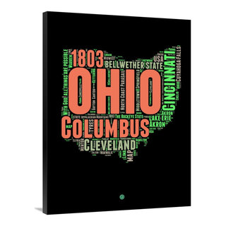 "Ohio Word Cloud 1" Fine Art Print, 30" x 40" - Modern - Prints And ...