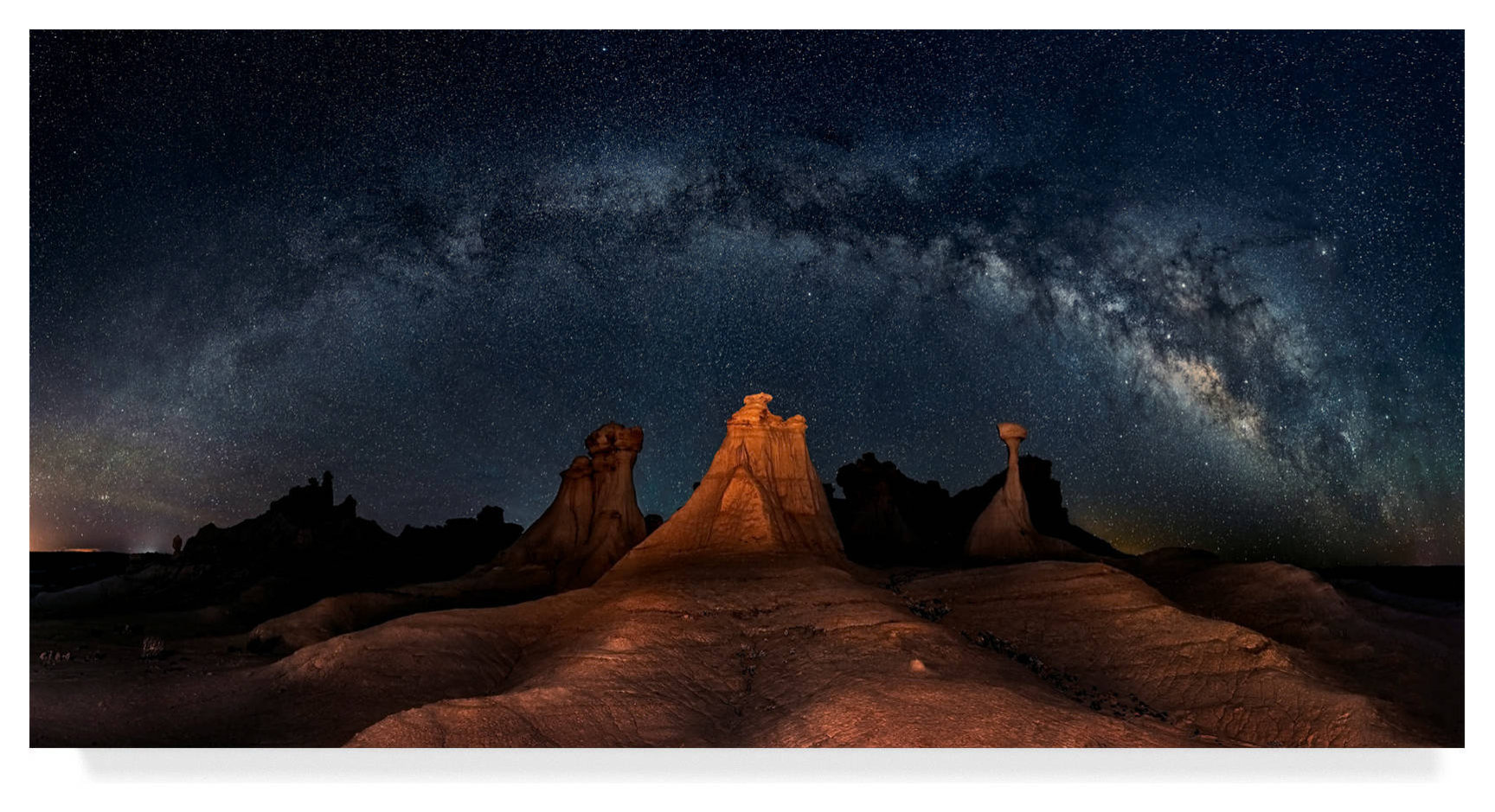 Hua Zhu 'Three Wise Men' Canvas Art, 19"x10" - Contemporary - Prints ...