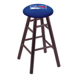 Holland RC New York Rangers 24" Swivel Oak Counter Stool - Dark Cherry ...