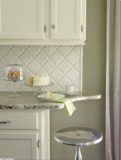 How to finish edges on glass mosaic tile backsplash?