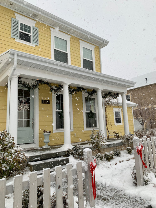 What color trim for off white siding and bright white windows? | Houzz ...