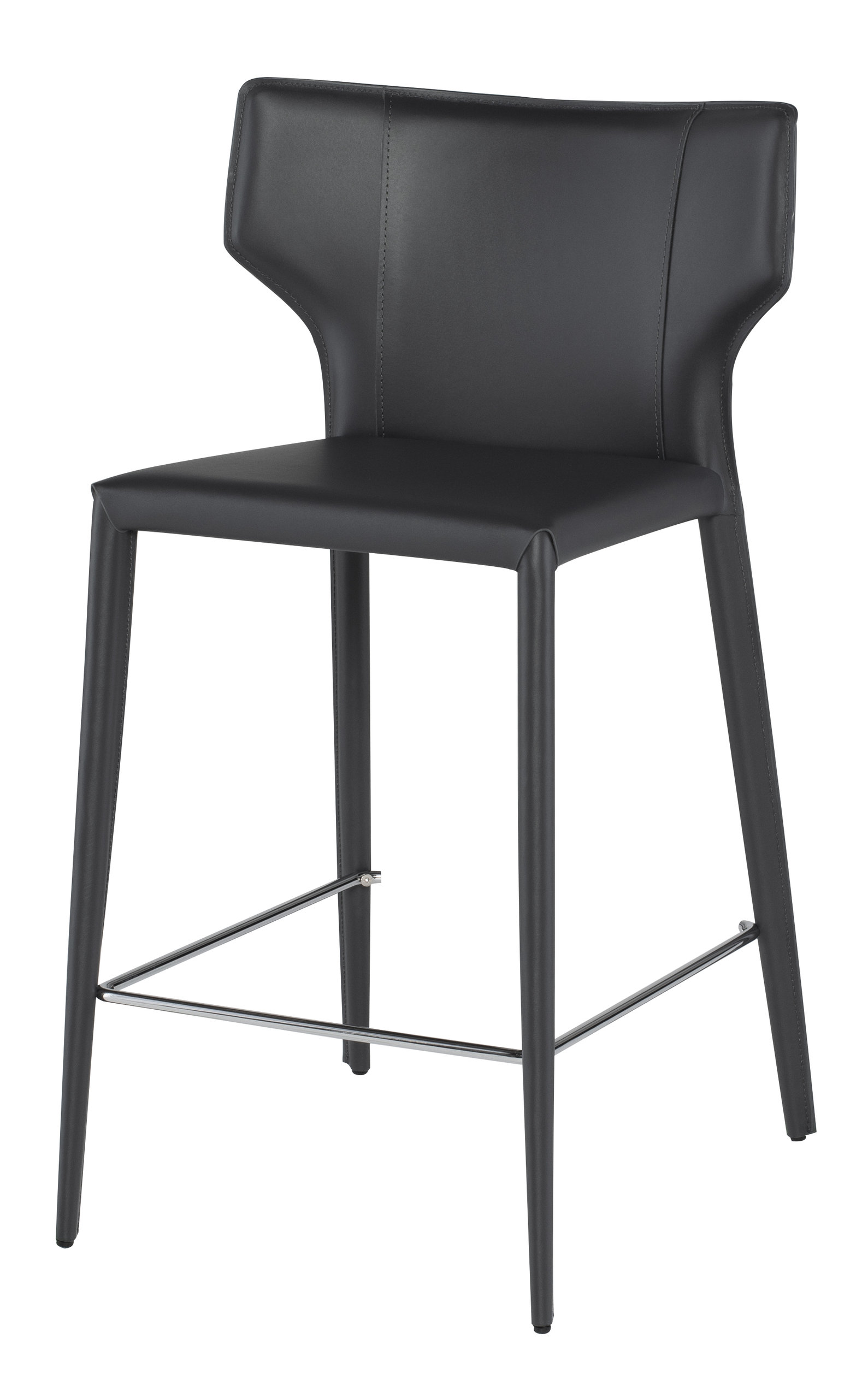 Wayne Dark Gray Counter Stool - Midcentury - Bar Stools And Counter ...