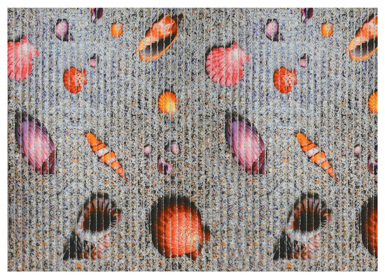 Sea Shell PVC Bathroom Mat, Beige, 26" x 39", Covers 6.9 sq ft, 26" x ...