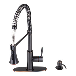 Fontaine Residential Spring Pull Down Kitchen Faucet Cone Spray Head ...