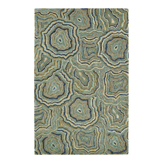 Kaleen Marble Collection Light Teal Area Rug 3'6"x5'6" - Contemporary ...