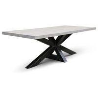 EDDER -XW Solid Wood Dining Table - Industrial - Dining Tables - by Maxima House | Houzz