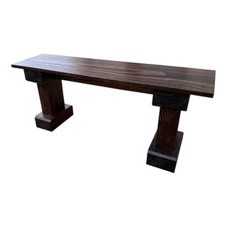 Red Mahogany Wyoming Bench, 36 Inches - Rustic - Outdoor Benches - by ...
