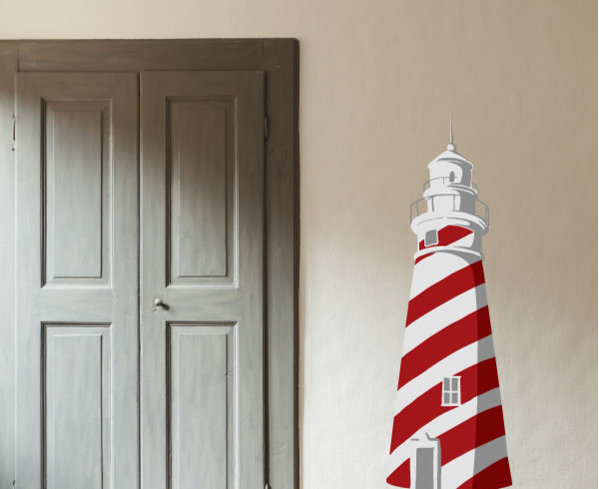 Beach Vinyl Wall Decal BeachUScolor013, 6 in. - Contemporary - Wall ...