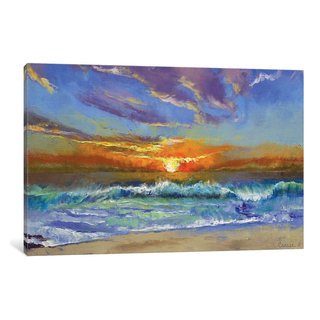 "Malibu Beach Sunset" by Michael Creese, Canvas Print, 26x18x1.5 ...