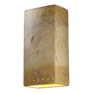 Ambiance Really Big Rectangle/Perfs, Wall Sconce, Greco - Traditional ...