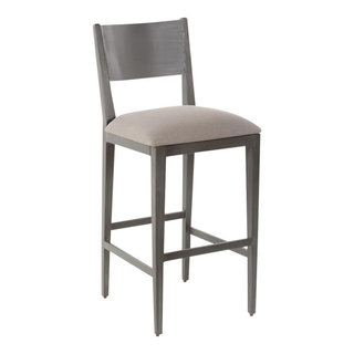 Audrey Counter Stool, Natural Upholstery - Transitional - Bar Stools ...