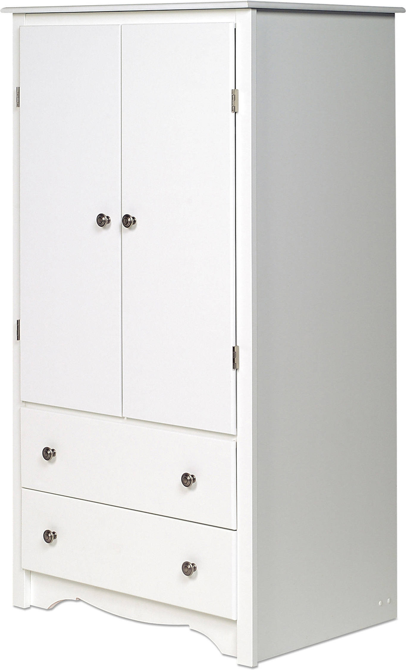 Monterey Free Standing Wardrobe - White - Traditional - Armoires And ...