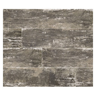 Vintage Silver Matte Porcelain Tile, Large - Traditional - Wall And ...