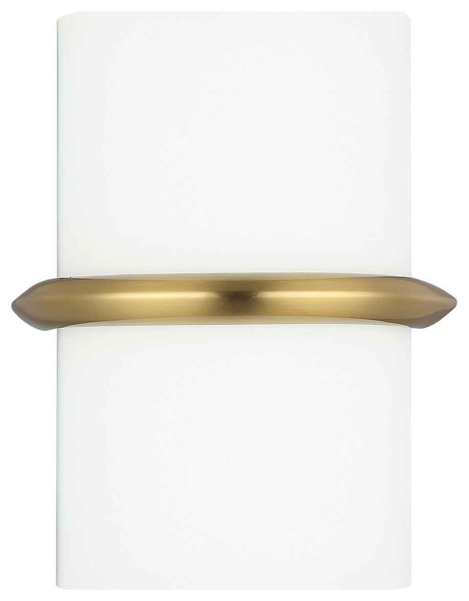 Wallace LED Wall Sconce, White - Transitional - Wall Sconces - by ...