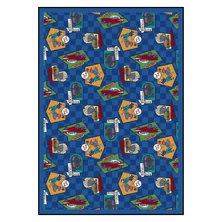 Kaleidoscope, Whimsical Area Rugs Fabulous Fifties Rug, 3'10" x 5'4 ...