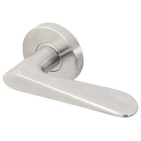 Ecco Lever, Tubular Passage, Satin Stainless Steel, 2-3/8" Backset ...