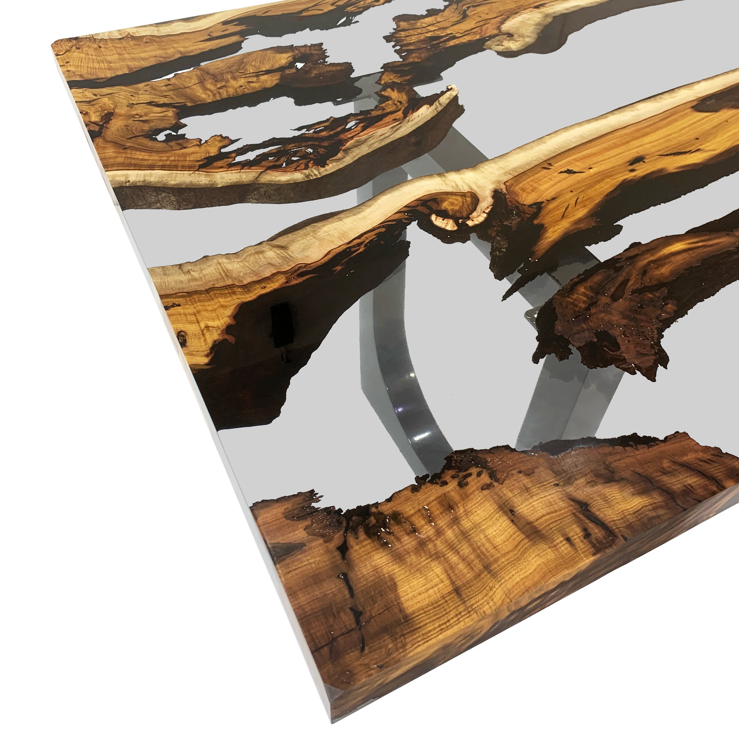 Staphyle Hackberry Wood Dining Table, 10-12 Seater - Contemporary ...