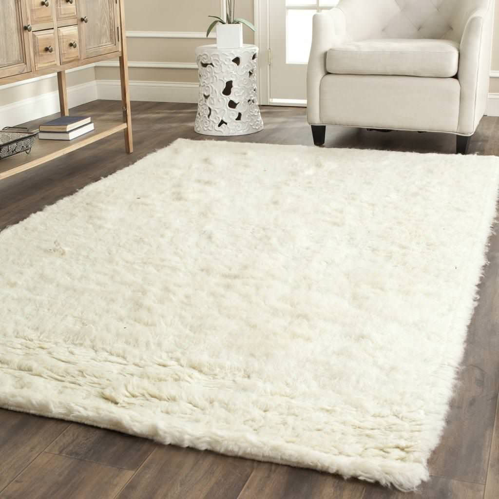 Safavieh Flokati Collection FLK150 Rug, 8'Square - Contemporary - Area ...
