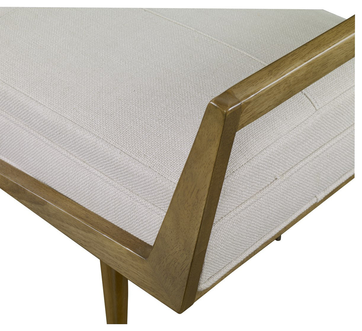Uttermost Waylon Modern Ivory Bench 23592 - Midcentury - Upholstered ...